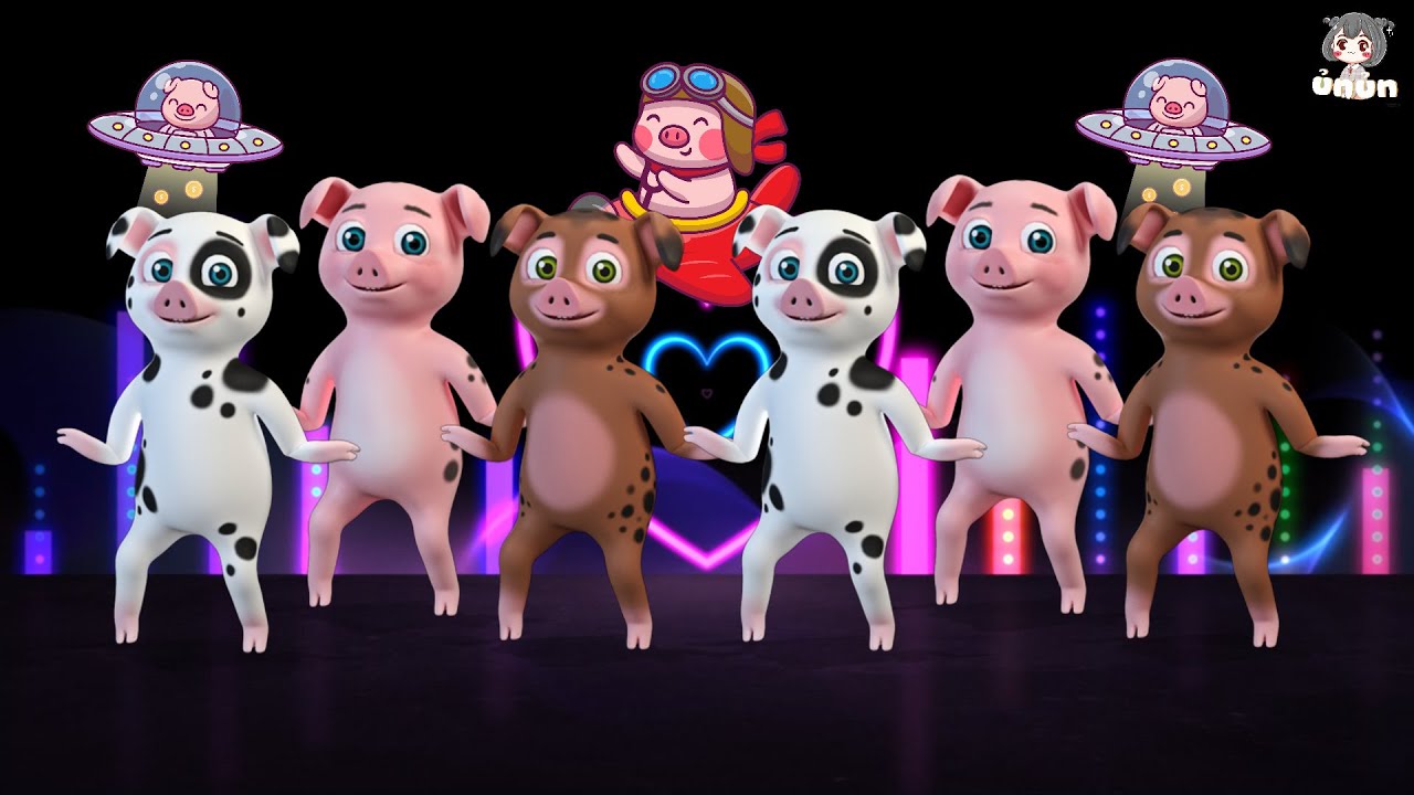 Heo Con Ủn Ỉn Nhảy Cha Cha Cha Cực Vui Nhộn - Đàn Heo Con - Liên Khúc ...
