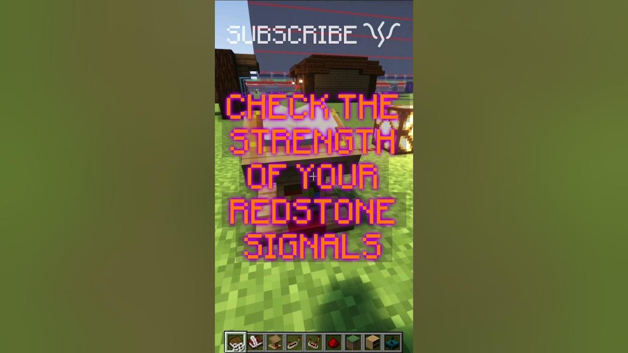 COMPARATOR MATH can easily check your SIGNAL STRENGTH! | Redstone with ...