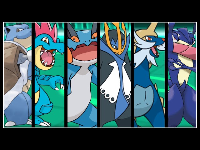 Starter Water Pokemon Collage Starter Pokemon And Evolutions Pokemon