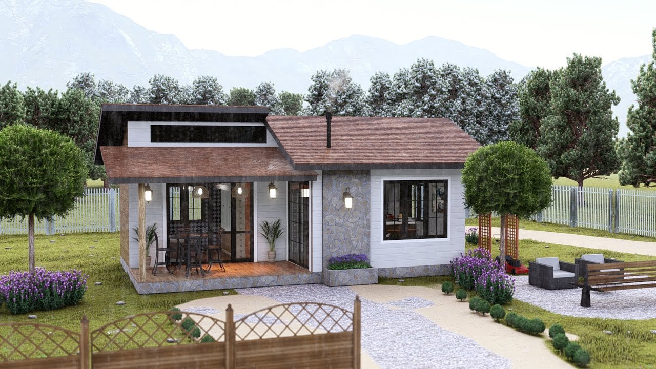 Cozy Traditional Small House Design 5x9 M with loft (500 Sqft) | 45 Sqm ...
