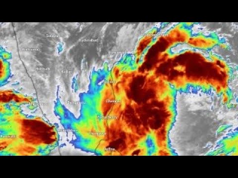 Live Cyclone Montha Update in Maps | Zoom Earth info - YouTube