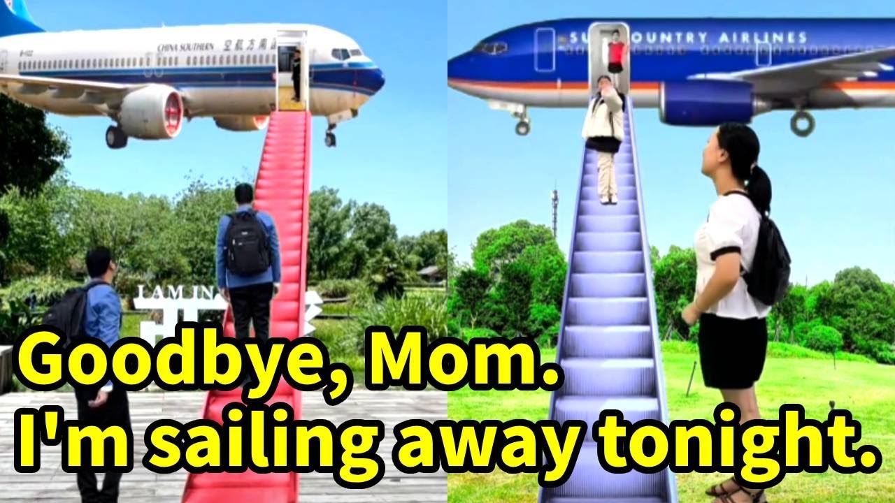 Goodbye, Mom. I'm sailing away tonight.#fun #funny #effectsfilm # ...