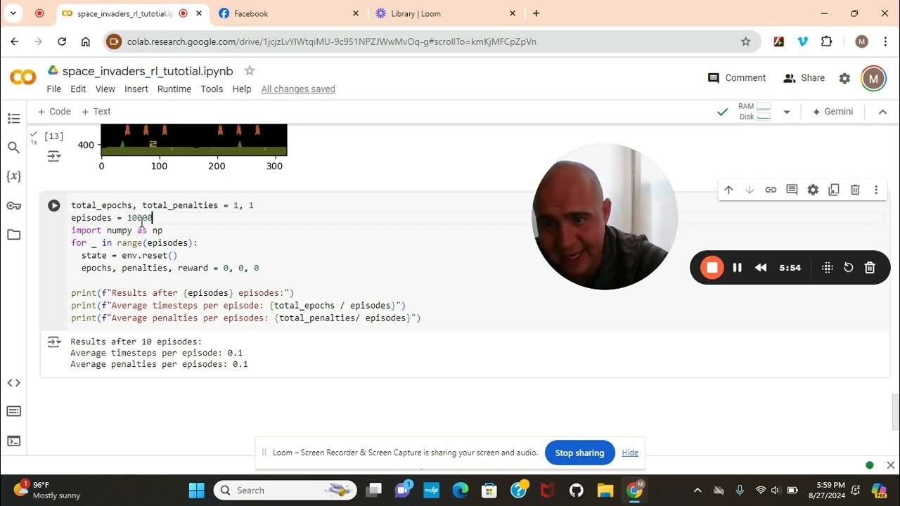 With Reinforcement Learning and Stablebaselines CNN train RL Agent to play Atari Game Space ...