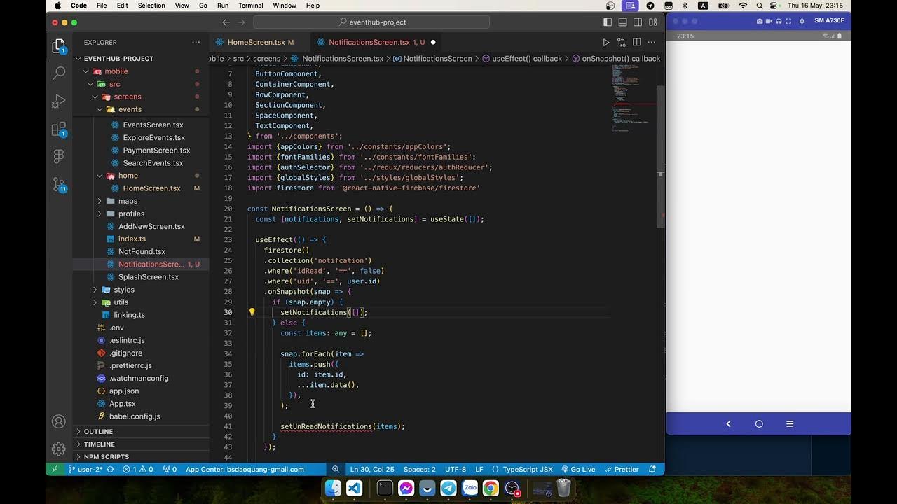 React native notification - YouTube