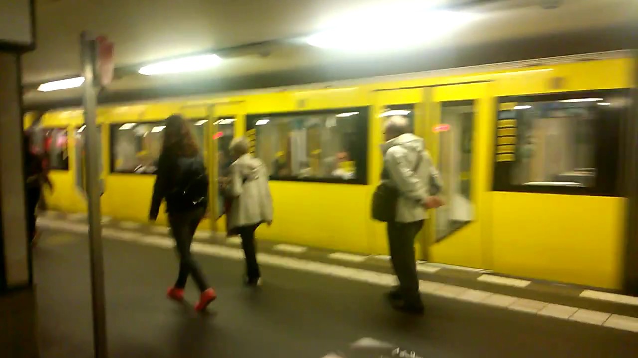 『Trans.』 Berlin Subway Line U2 Departure at Potsdamer Platz Station ...
