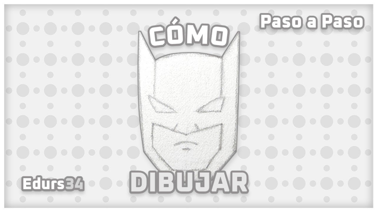 Cómo DIBUJAR a BATMAN | TUTORIAL Paso a Paso a Lápiz - YouTube
