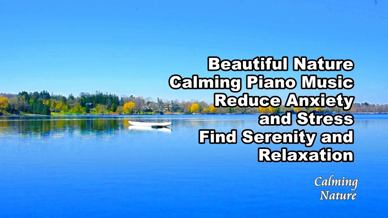Relaxation, calming music and nature, 편안한 음악과 자연, 캐나다의 호수, 아침명상 ...