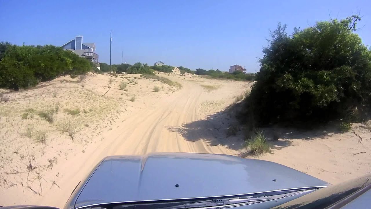 Driving the beach and Spotting Horses ON THE BEACH in Corolla NC - YouTube