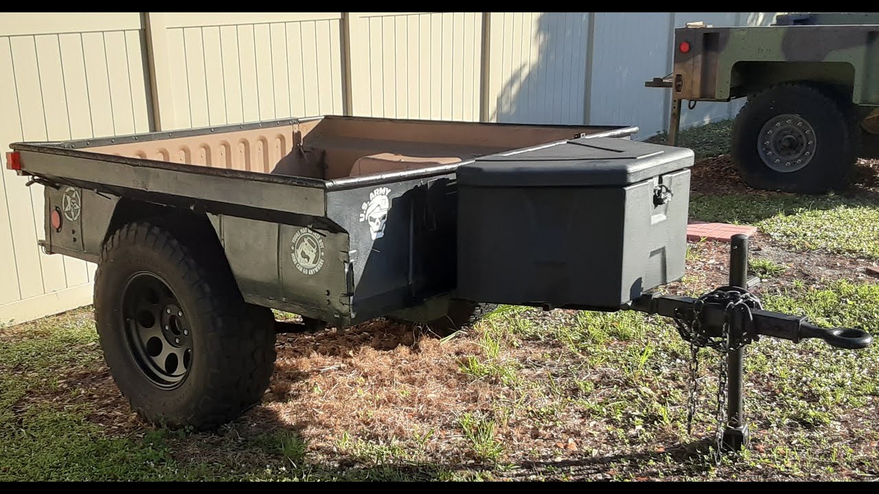 M416 Modified trailer Build First Use: Off Road Overlanding Trailer ...