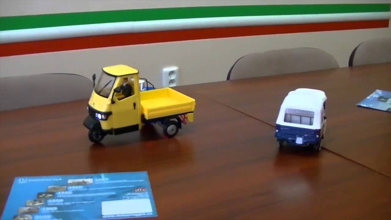 Piaggio APE RC model - YouTube