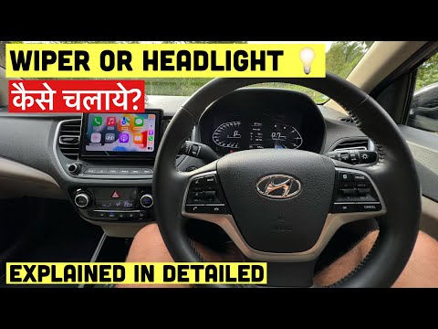 New Verna 2022 | Wiper And Headlights Controls |*Explained in Detailed ...