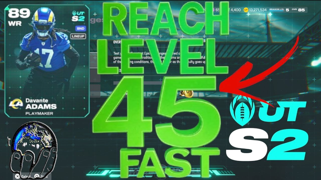 REACH MUT LEVEL 45 FAST SEASON 2! GLITCHY LEVEL UP TUTORIAL! LEVEL UP FAST! Madden 26 Ultimate ...