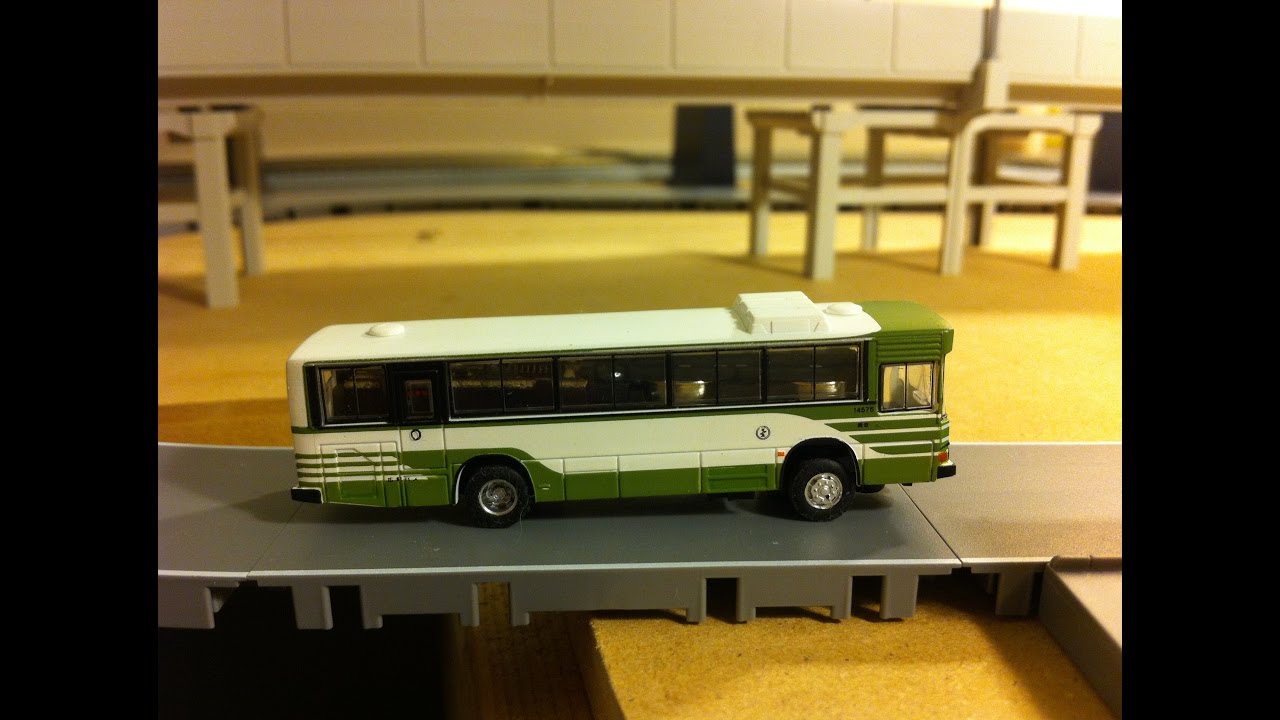 Tomytec ~ Moving Bus System ~ N Gauge Model Trains - YouTube