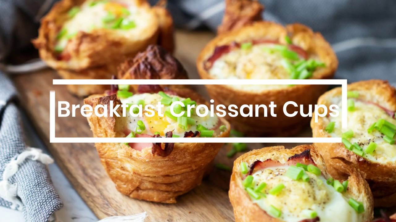 Breakfast Croissant Cups - YouTube