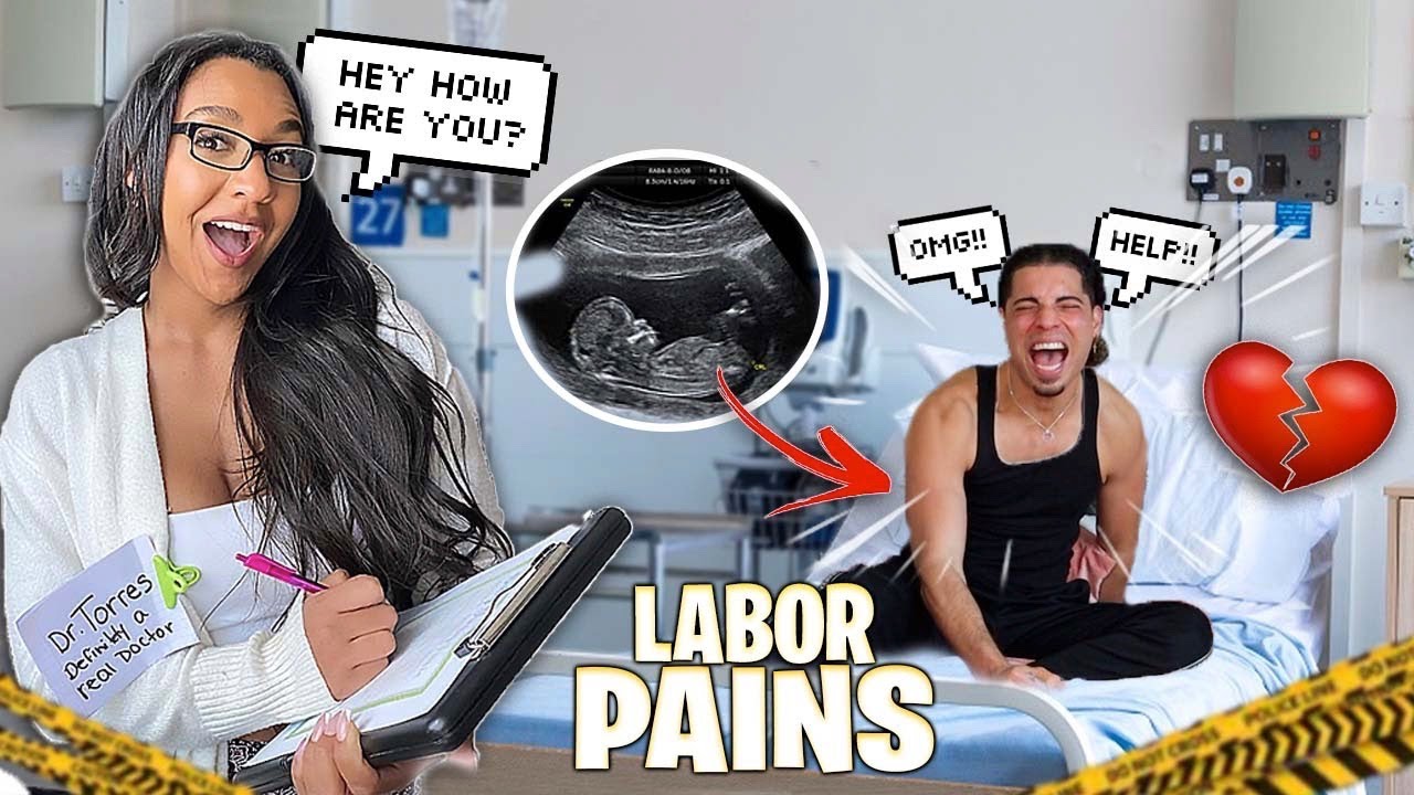 Husband Experiences Labor Pain Simulator Challenge!!! - YouTube