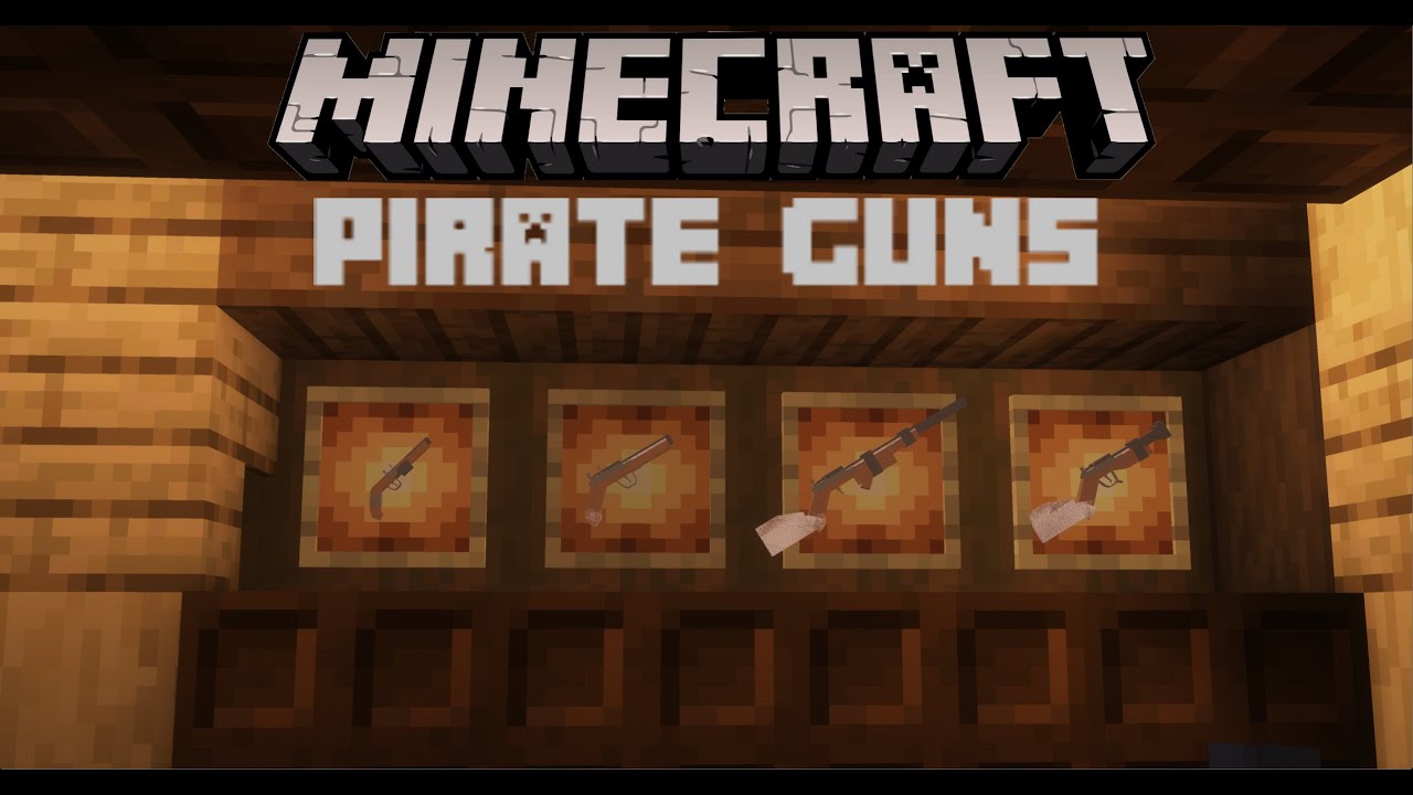Pirate Guns MODE REVIEW | PIRATE WEAPONS IN MINECRAFT! - YouTube
