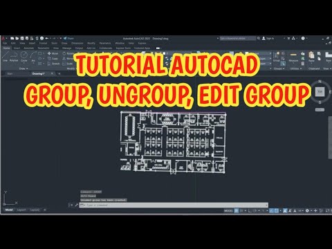 Cara Group dan Ungroup Di Autocad - YouTube