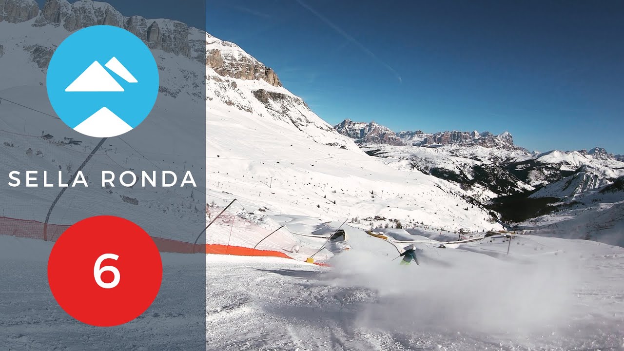 Sella Ronda, Italy | Red 6 | Piste View - YouTube