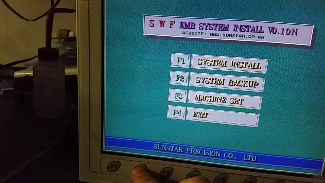 Lopez Sewing swf Control panel - YouTube