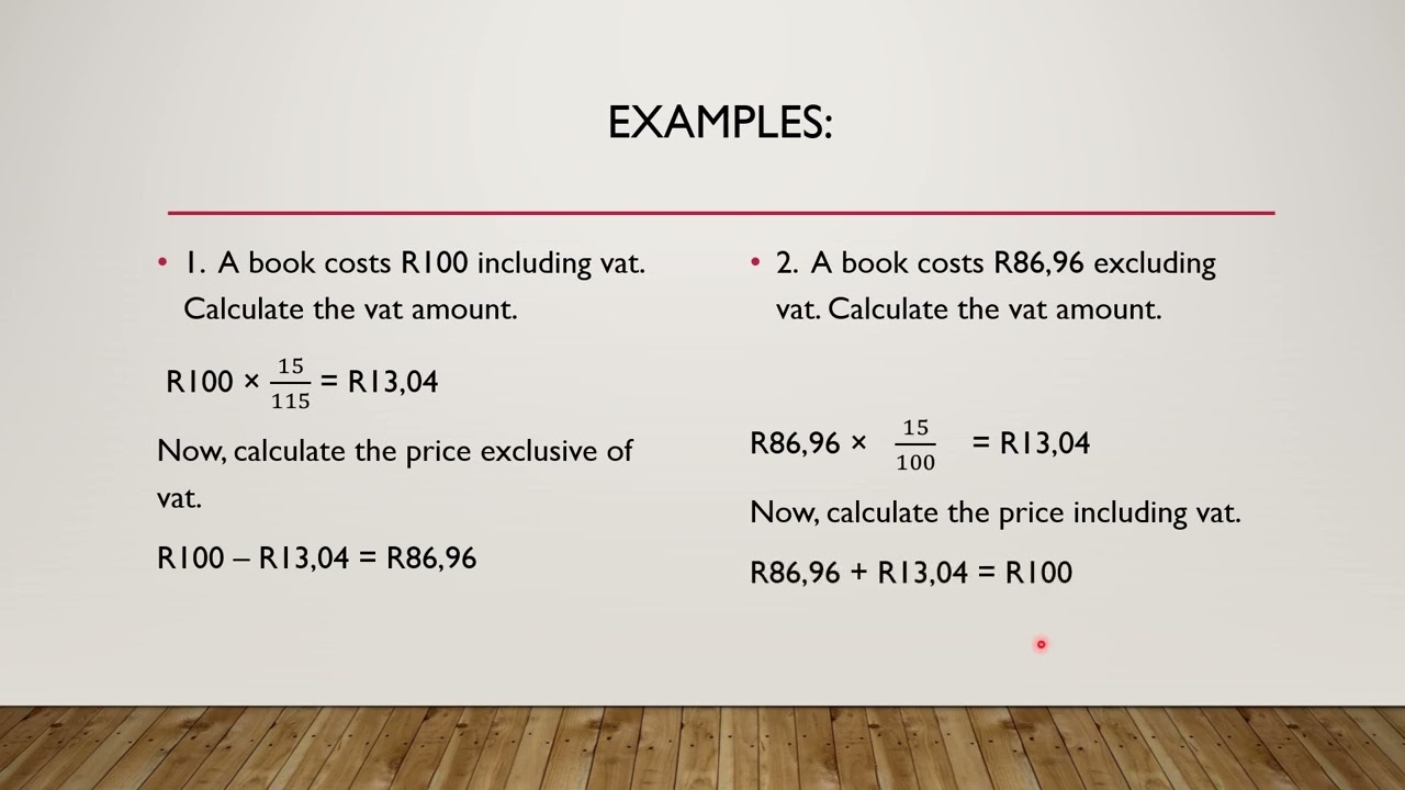 How To Calculate VAT YouTube How To Calculate VAT YouTube