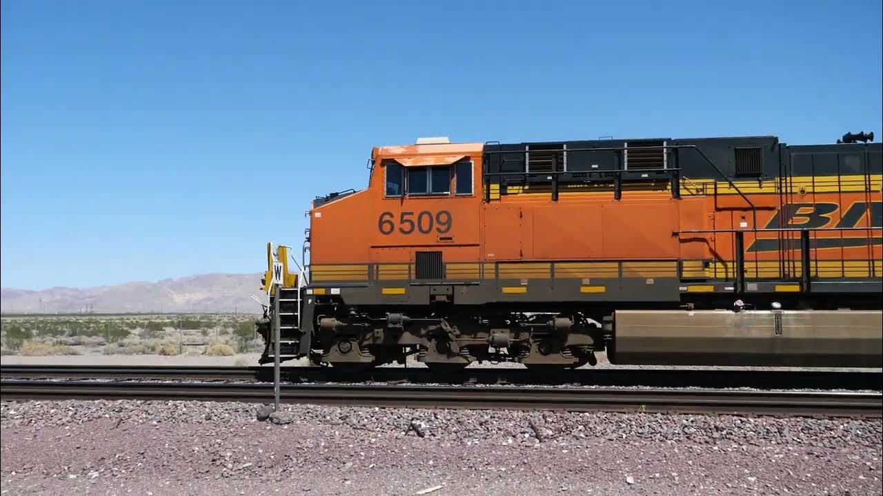Manifest Train BNSF 6509: Winslow, AZ. To Barstow, CA. - YouTube