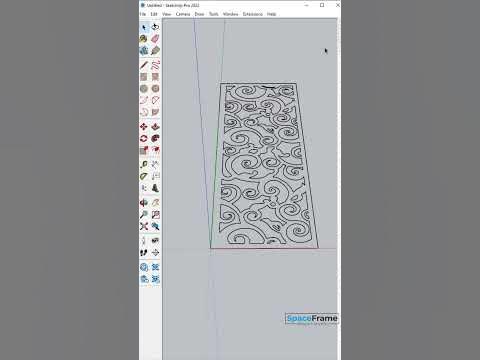 Design any CNC JALI in sketchup - YouTube