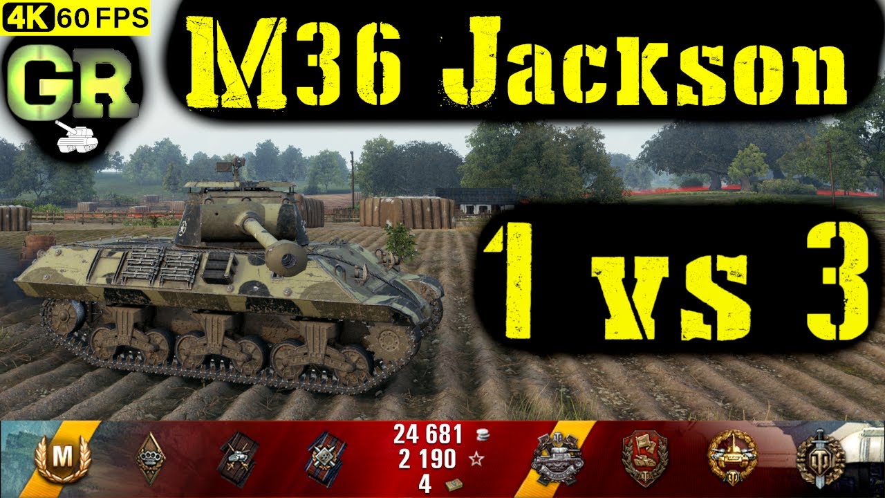 World of Tanks M36 Jackson Replay - 6 Kills 2.2K DMG(Patch 1.4.1) - YouTube