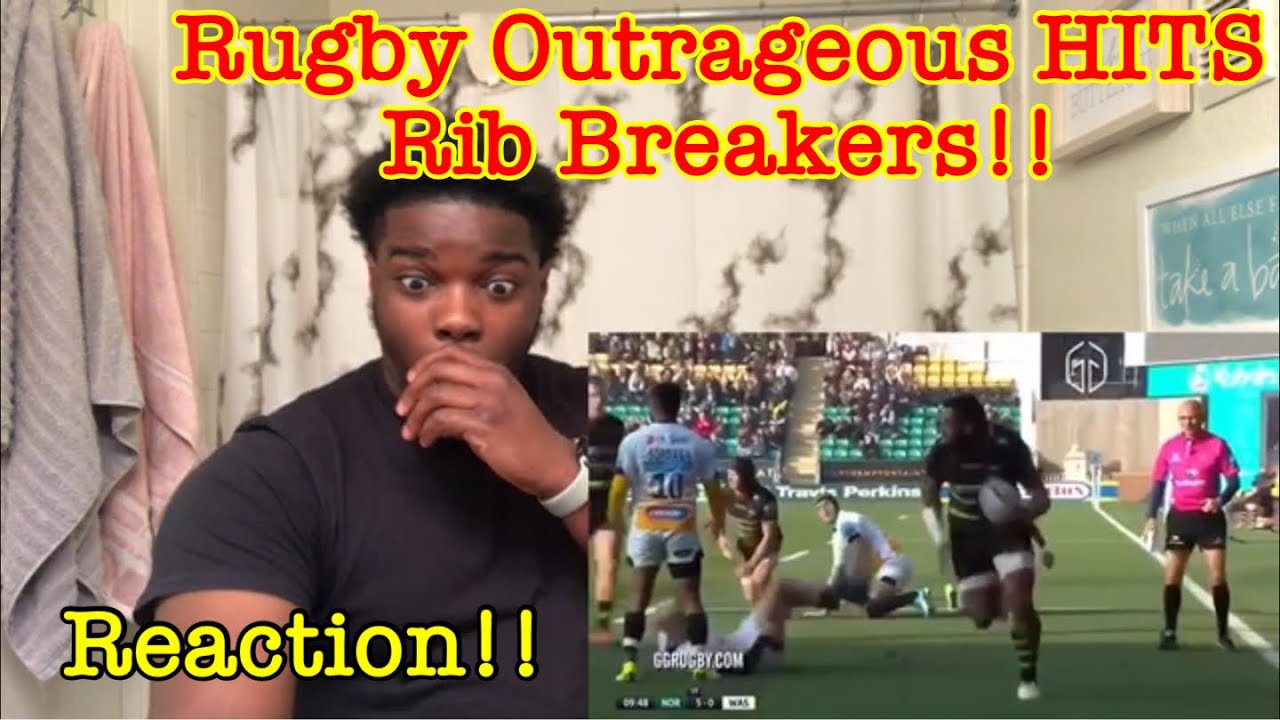 Rugby Outrageous HITS Rib Breakers | Reaction!!!! - YouTube