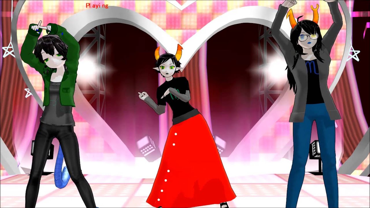 [MMD - Homestuck] Kanaya + Vriska + Nepeta - Nee - YouTube