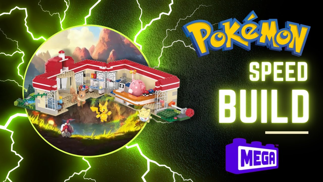Forest Pokémon Center Mega Construx Speed Build - YouTube