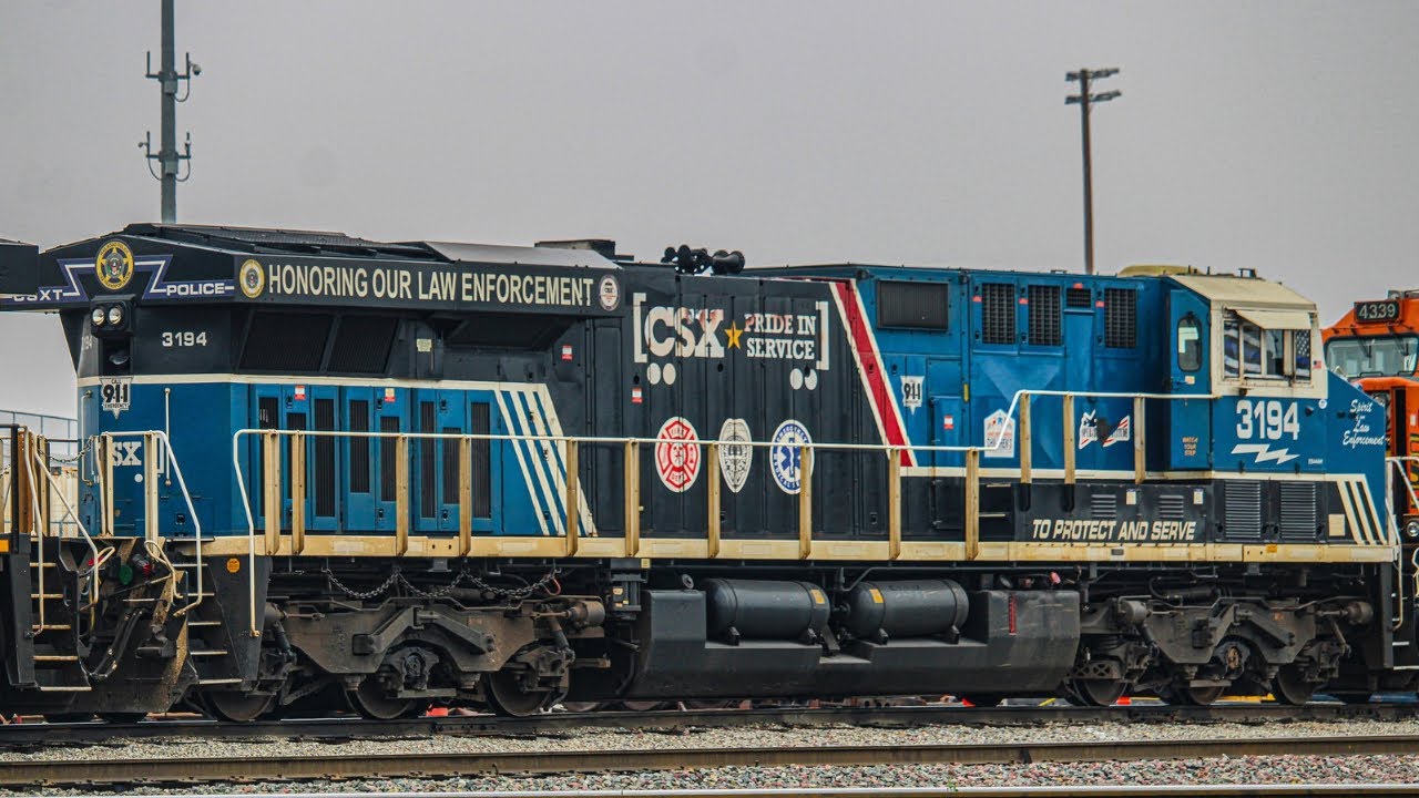 Spirit of our Law Enforcement: CSX 3194 visits SoCal | Railfanning San Bernardino and Verdemont ...