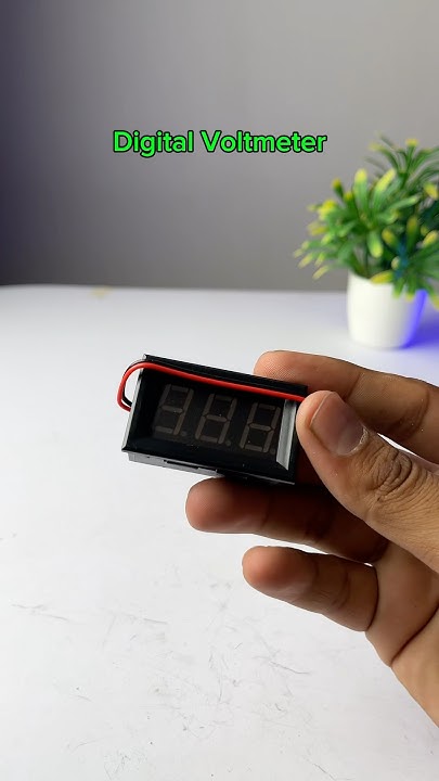 Digital Voltmeter - How to Use a Voltmeter #shorts #diy #arduino - YouTube