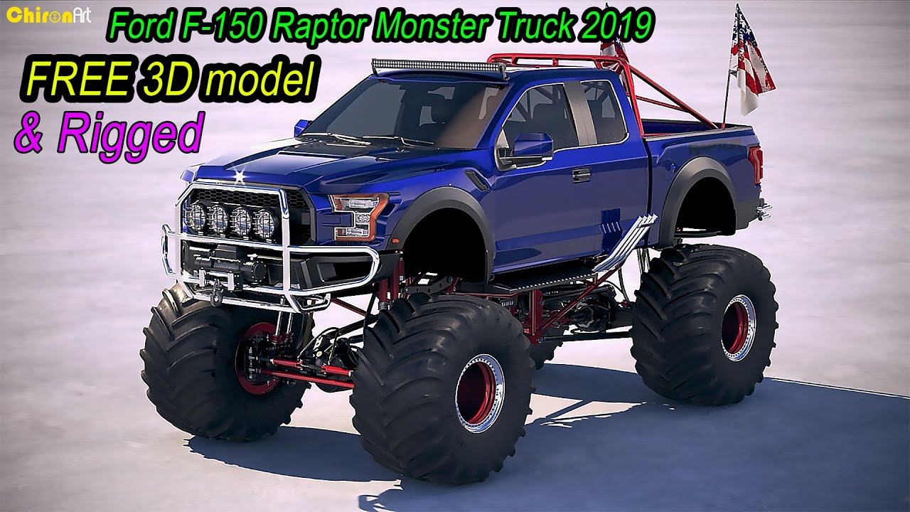 Ford F 150 Raptor Monster Truck 2019 #chironart - YouTube