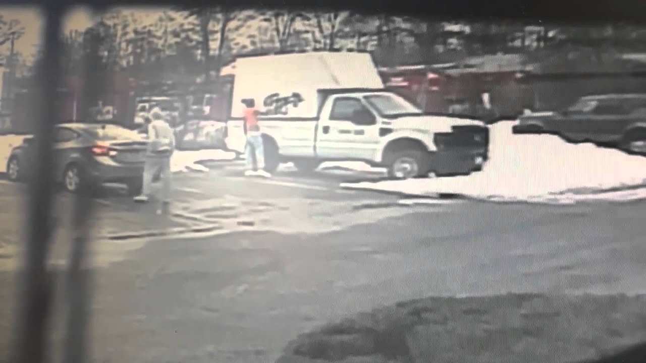 Spray paint security footage - YouTube