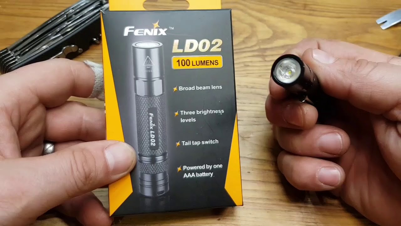 FENIX LD02 ☆ 100 Lumen ☆ AAA Batterie ☆ Taschenlampen Review ...