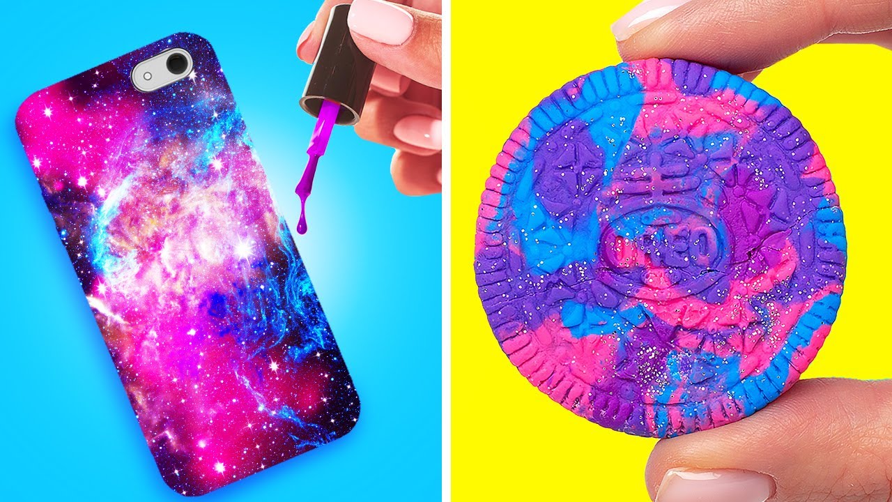 Incredible Galaxy Crafts And DIY School Supplies Ideas - YouTube