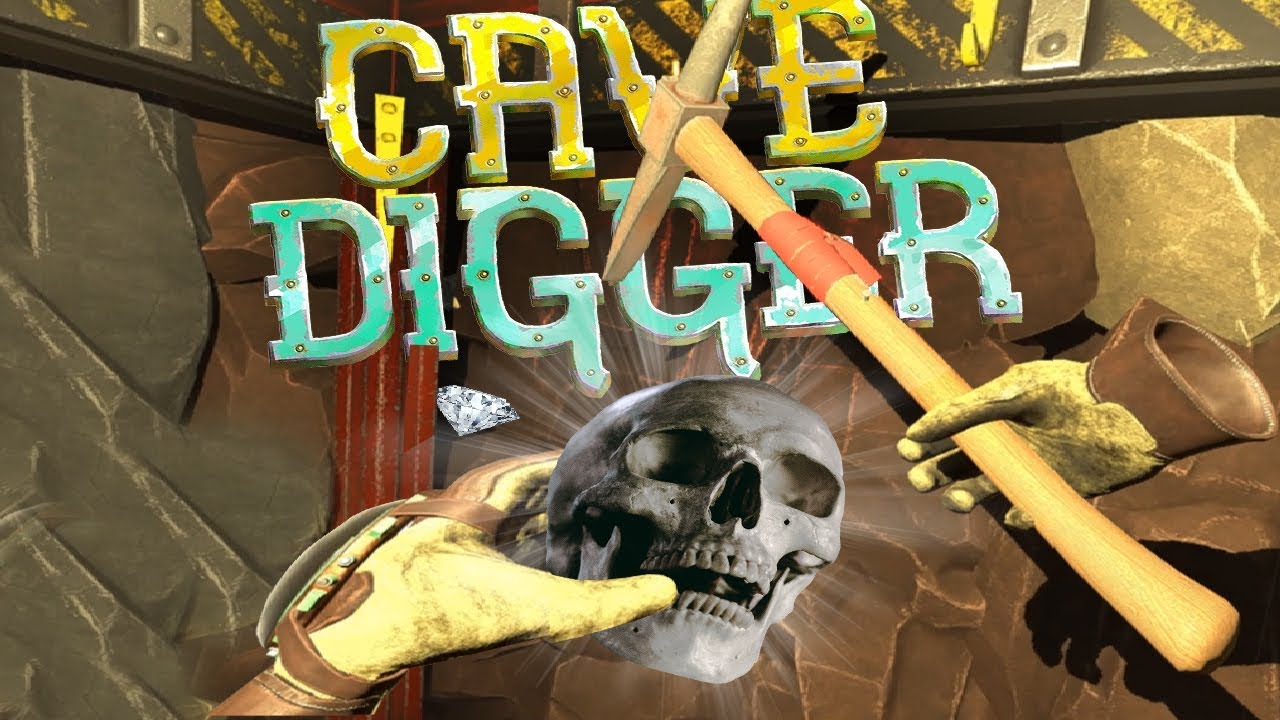 Cave Digger - I Found A Demon Skull!? - VR Underground Mining - Cave ...