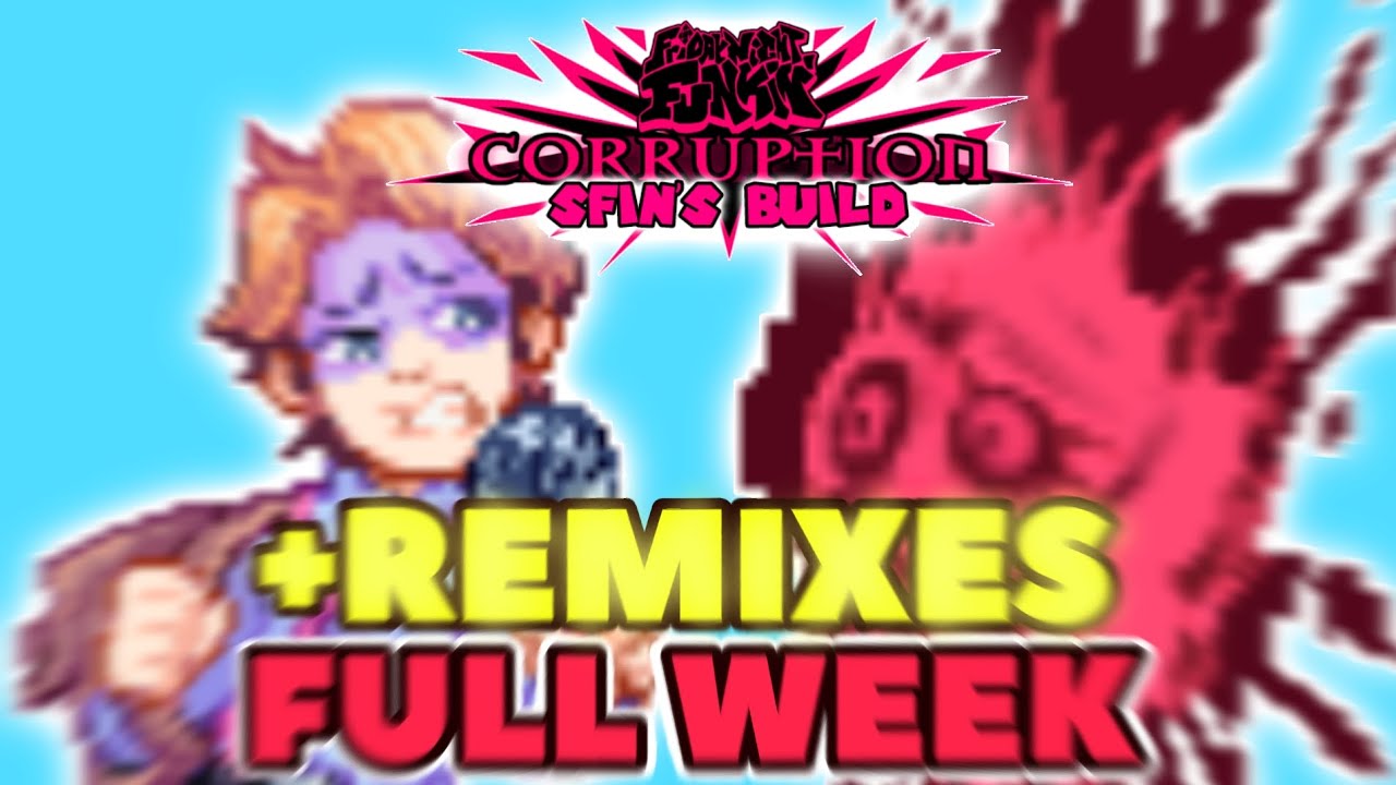 Funkin' Corruption SFin's Build V5 | SENPAI vs EVIL BF FULL RECREATED ...