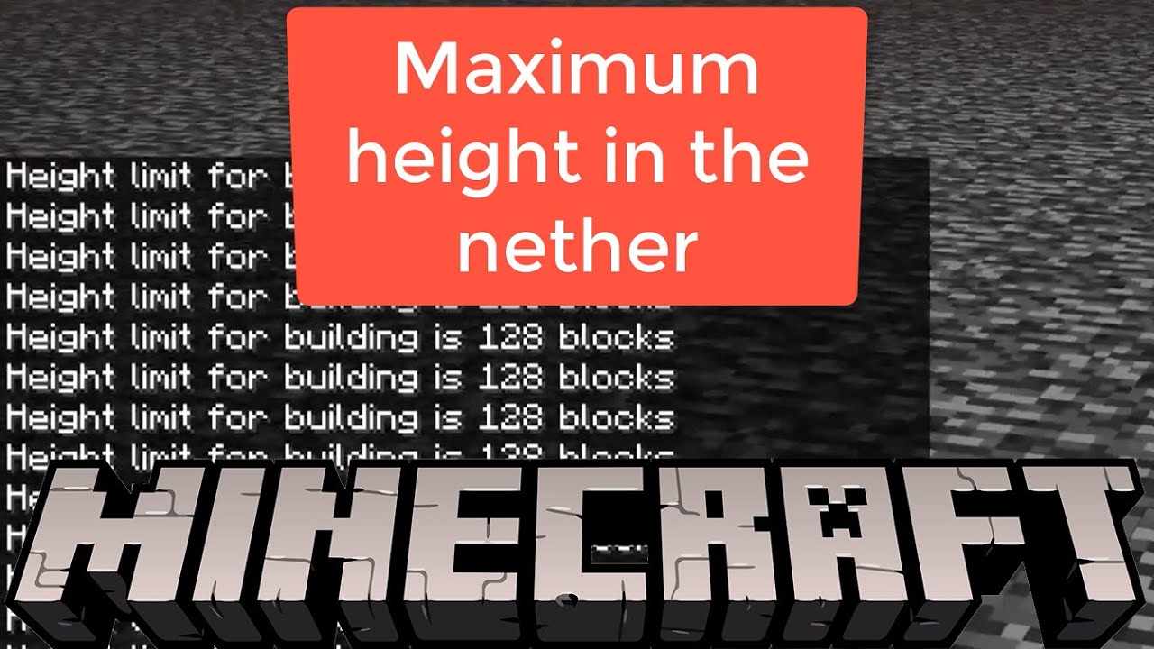 MAXIMUM HEIGHT IN THE NETHER !!! MINECRAFT - YouTube