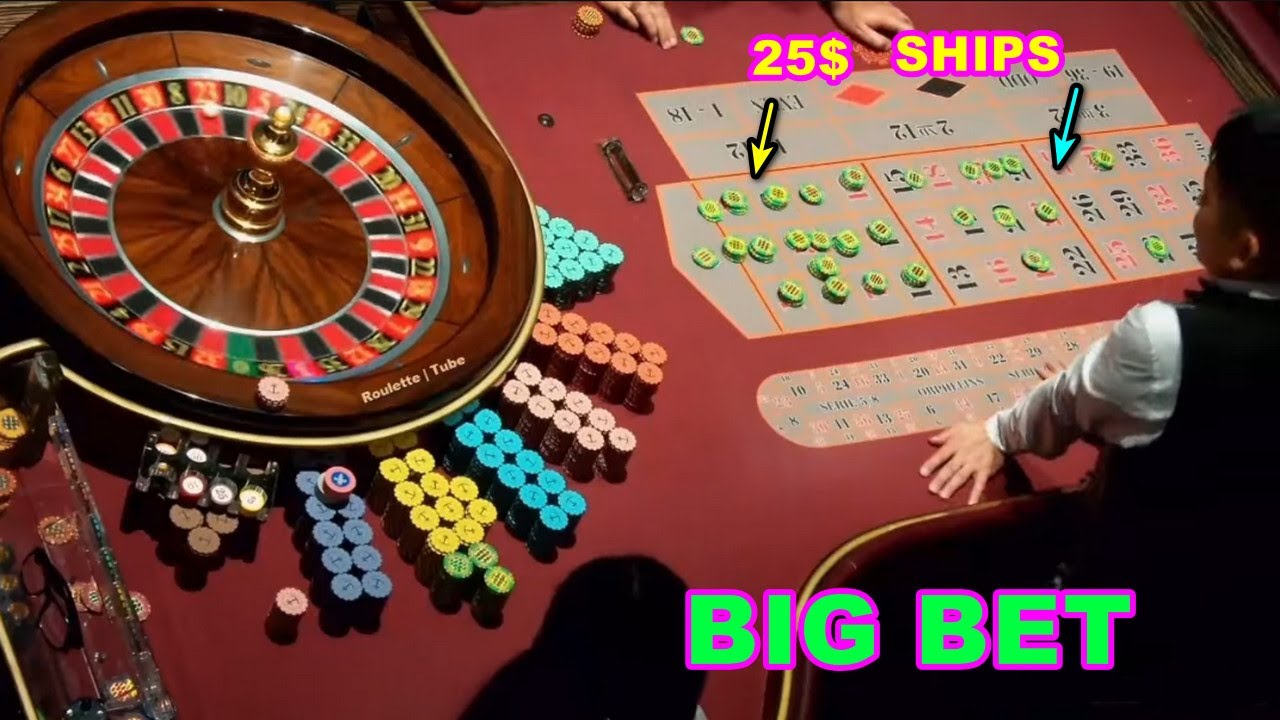 BIG BET SHIPS 25 $ IN ROULETTE BIG WIN NEW SESSION NIGHT TUESDAY TABLE ...