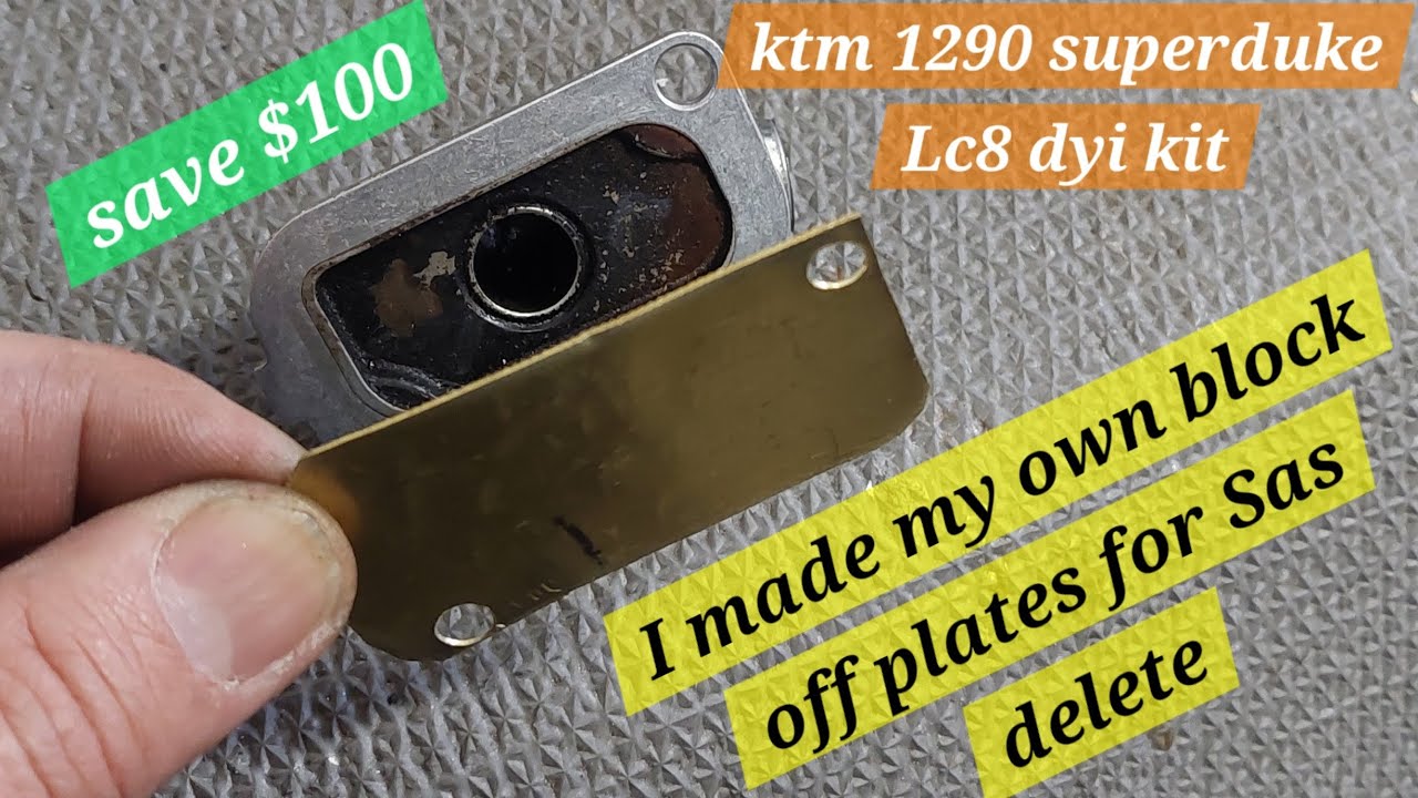 DYI SAS block off plates for SDR GEN 3 | home made KTM LC8 engine sas ...