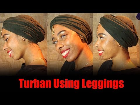 Turban Using Leggings | Protective Style