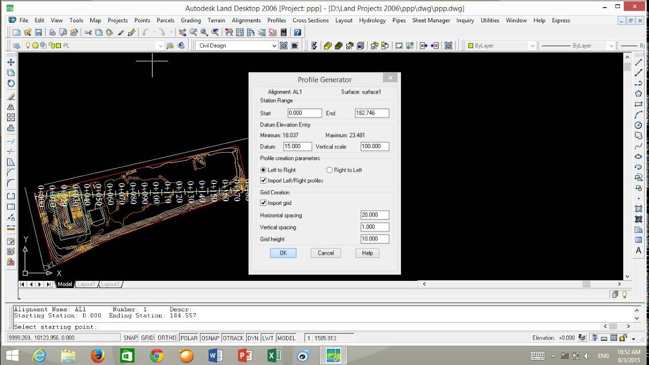How to make PROFILE in Autodesk Land? - YouTube