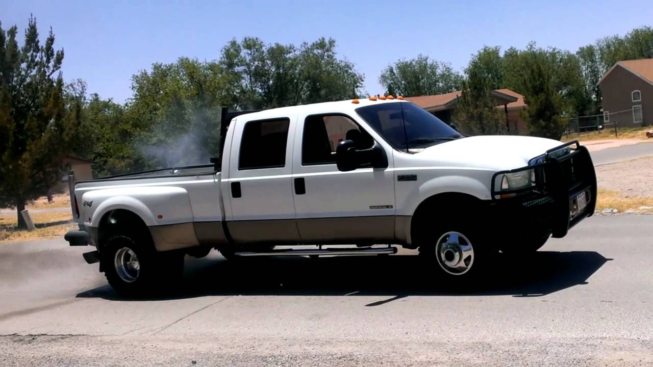 02 f350 with 7.3 burnout - YouTube