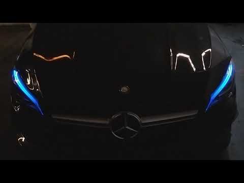 Mercedes Welcome Home Blue Led Lights Coding Time Extended - YouTube