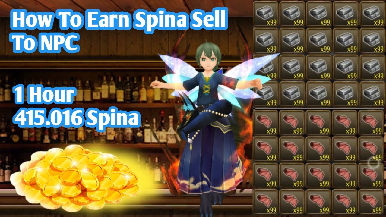 Toram Online Farm Spina Sell To NPC 1 Hour 415.016 Spina By Jacky ...