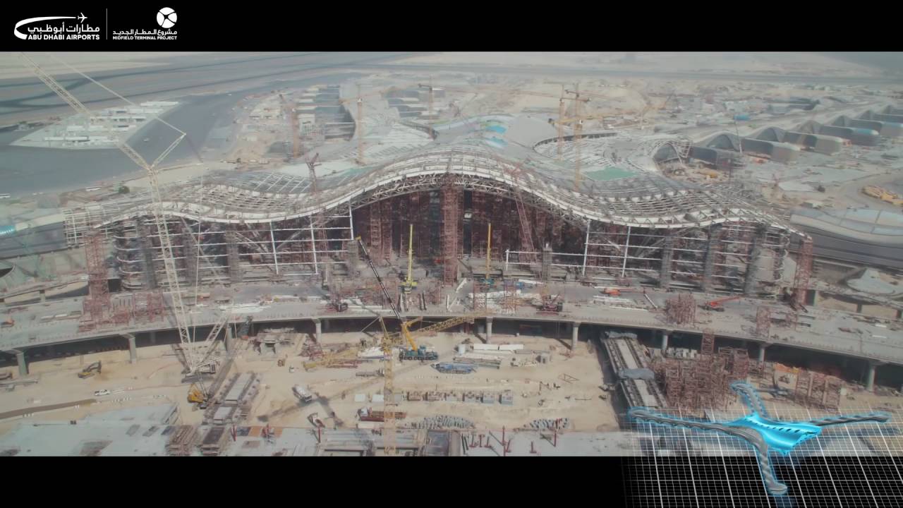 August Aerial Midfield Terminal Building - YouTube