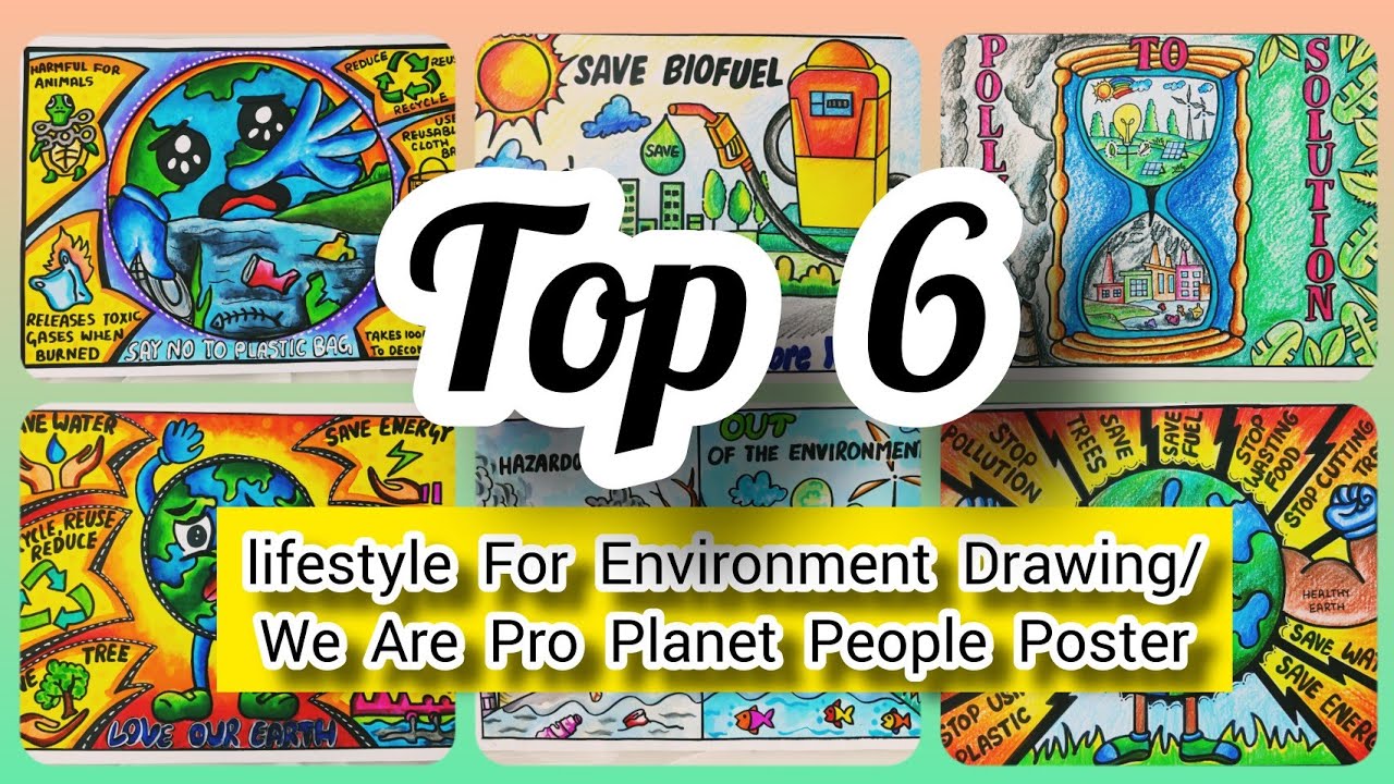 Lifestyle for environment drawing/ Earth Day Drawing competition ...