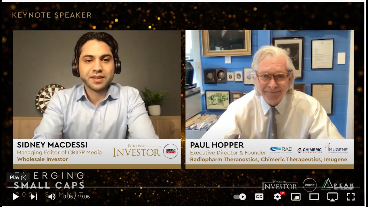 Radiopharm Theranostics' Founder Paul Hopper's keynote address at ...