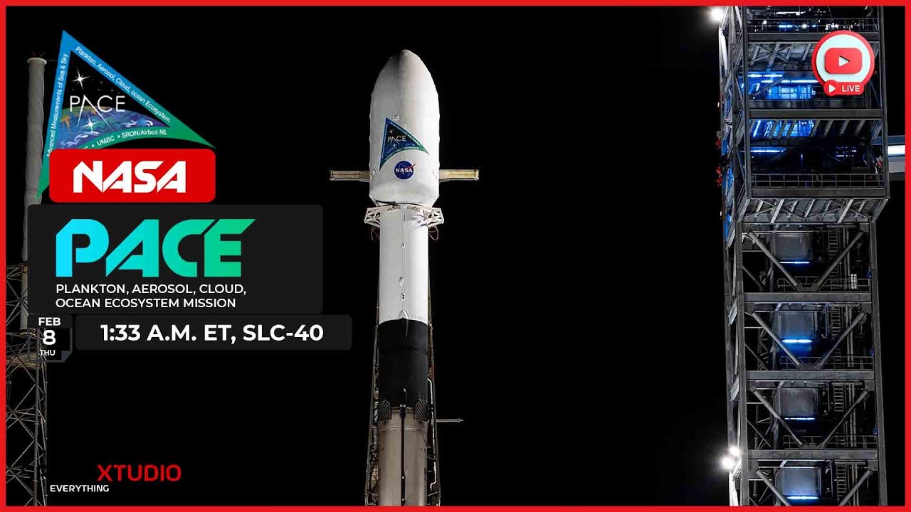 Successful Launch of NASA's PACE Mission on Falcon 9 Rocket - YouTube